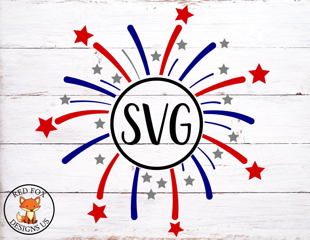 Firework Monogram SVG, Cricut Cutting, Monogram Ready Image, Little Boy ...