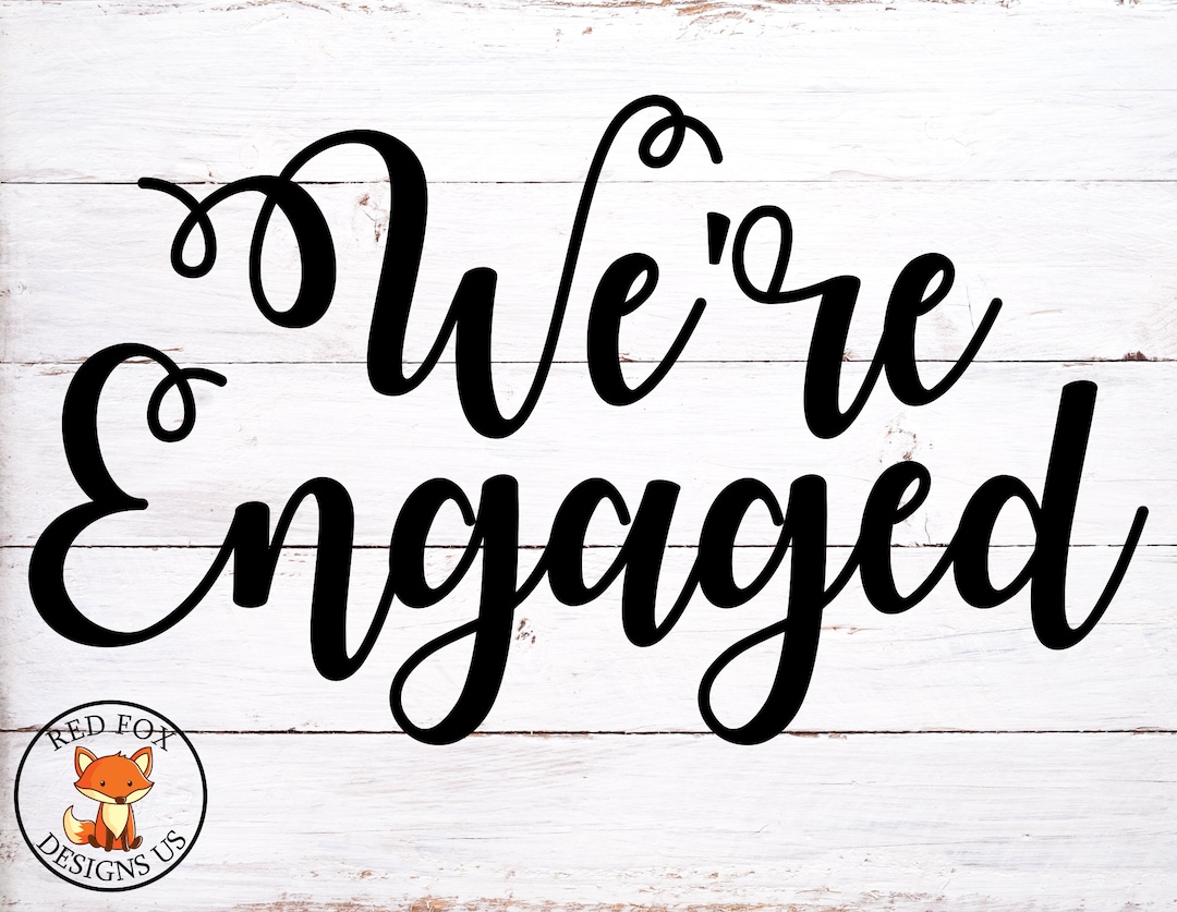 We're Engaged SVG, Engaged AF Svg File, Coffee, Wedding Svg, Newlywed ...
