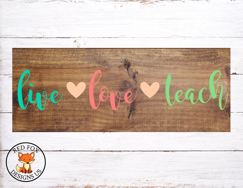 Live Love Teach Svg Teacher Svg Teacherlife Svg Educator - Etsy
