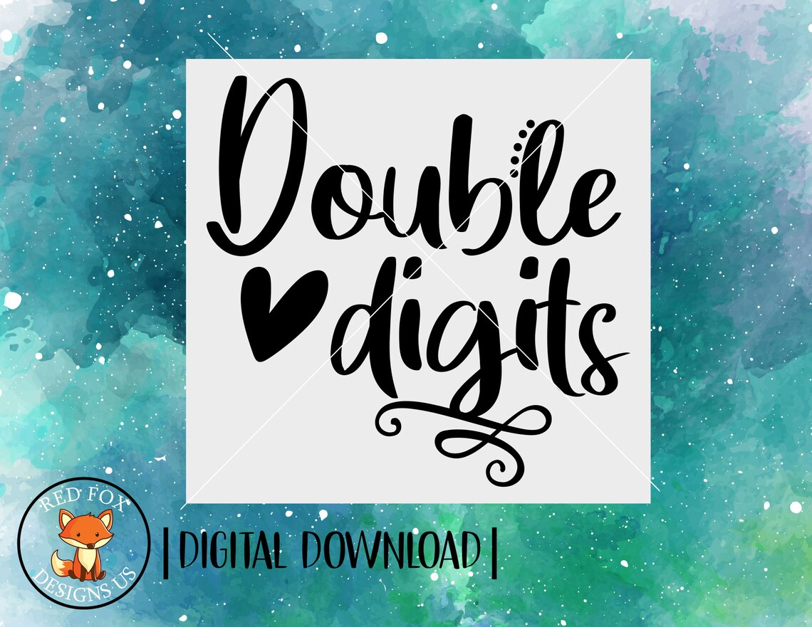 Double Digits SVG Birthday Squad SVG Its My Birthday Svg | Etsy