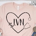 LVN Heartbeat Stethoscope Svg,ekg Svg Vector Art Svg commercial Use ...