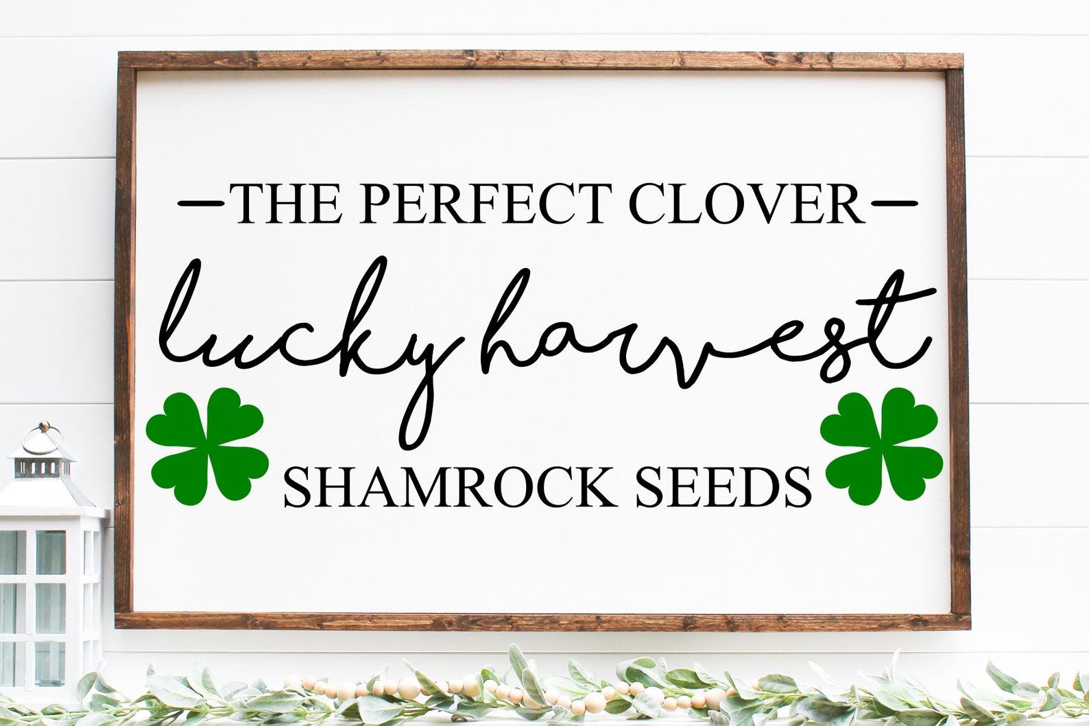 SVG FILES the Perfect Clover Lucky Harvest Shamrock Seeds | Etsy