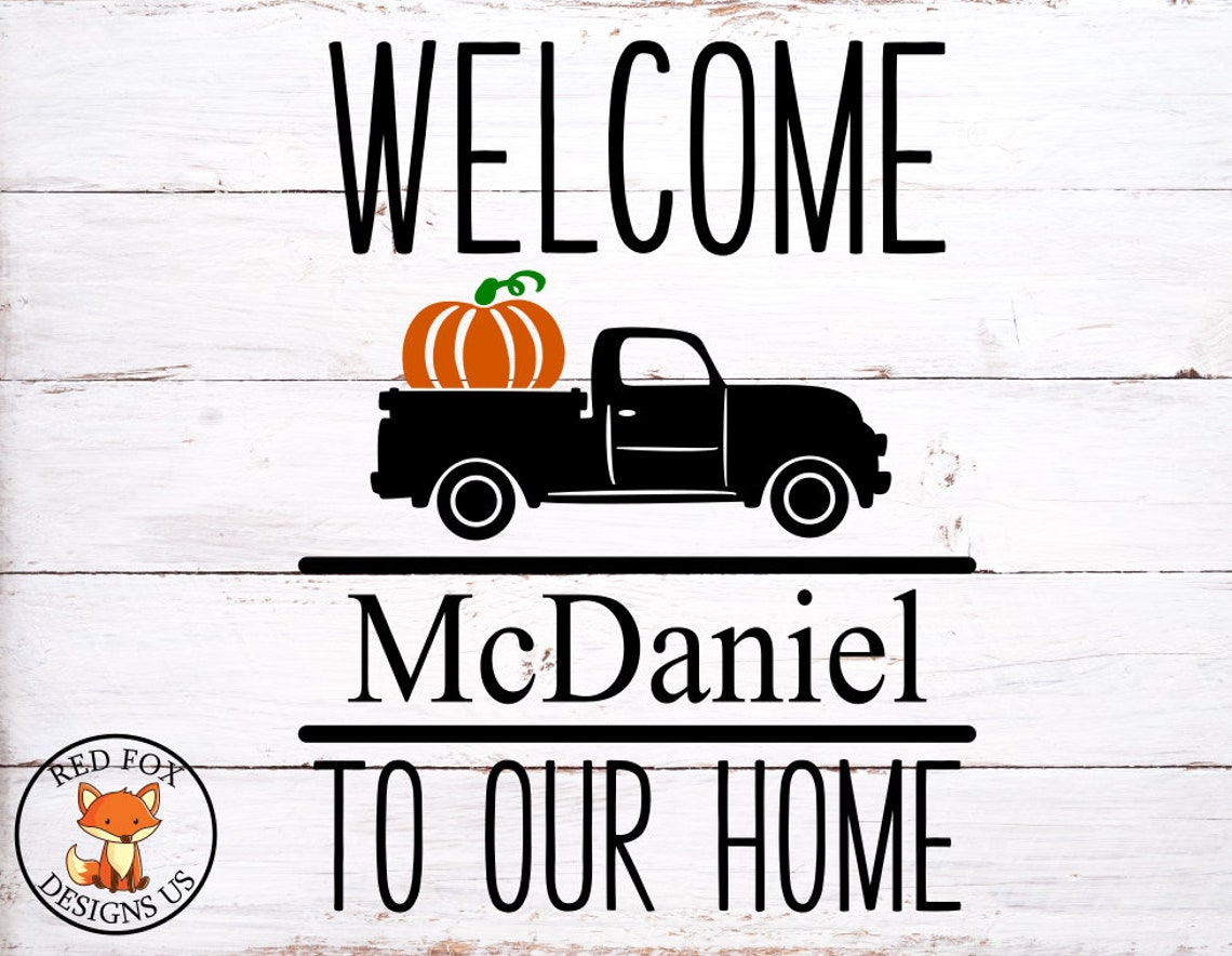 Welcome Fall Sign Svg Fall Vintage Trick Svg Fall Svg - Etsy