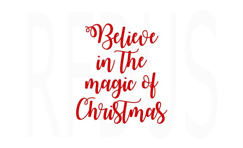 Believe in the magic of christmas SVG cricut cutting file | Etsy