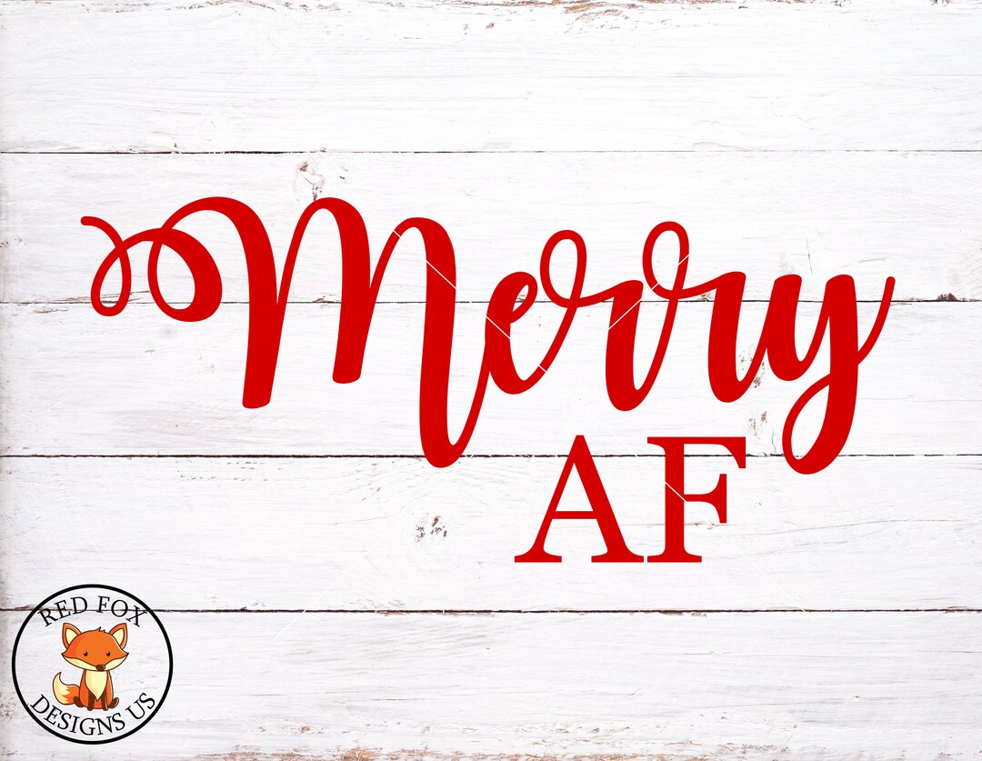 Merry AF Svg, I'm Only A Morning Person on December 25th SVG, Christmas ...