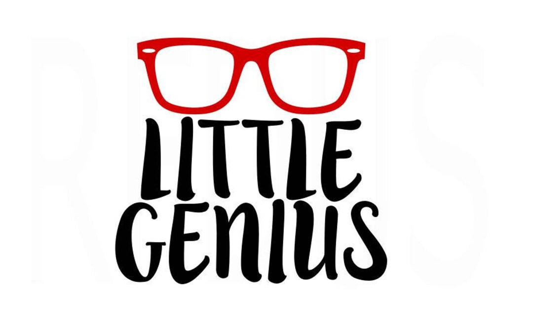 Little Genius Svg, Glasses Svg, Easy Cricut Cut File, Back to School ...