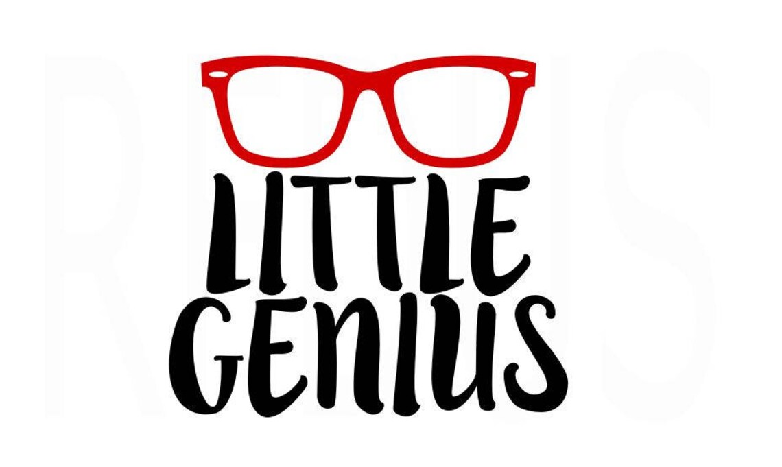 Little Genius Svg Glasses Svg Easy Cricut Cut File Back to - Etsy