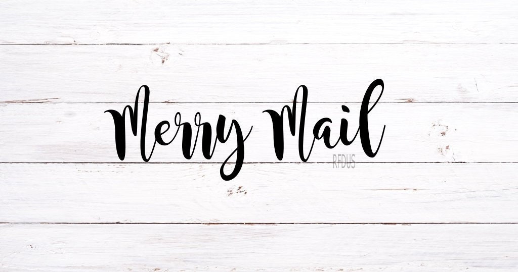 Merry Mail SVG Navidad diy signo svg Let it snow svg Santa - Etsy España
