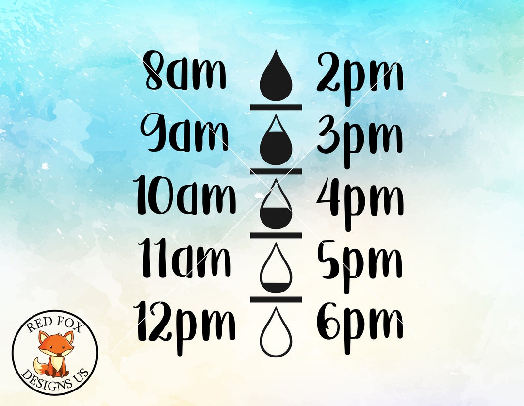 SVG FILES Water Bottle Svg Water Tracker Refill SVG - Etsy