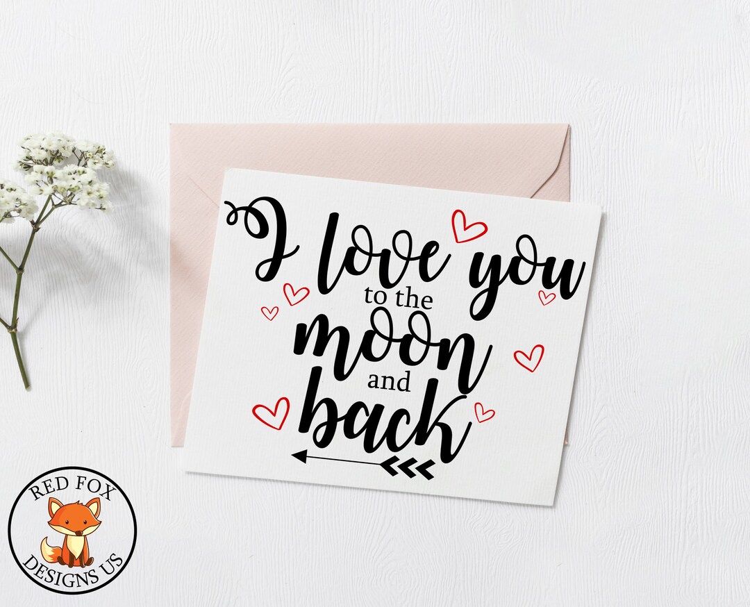 I Love You to the Moon and Back SVG File, ABC I Love You Svg ...