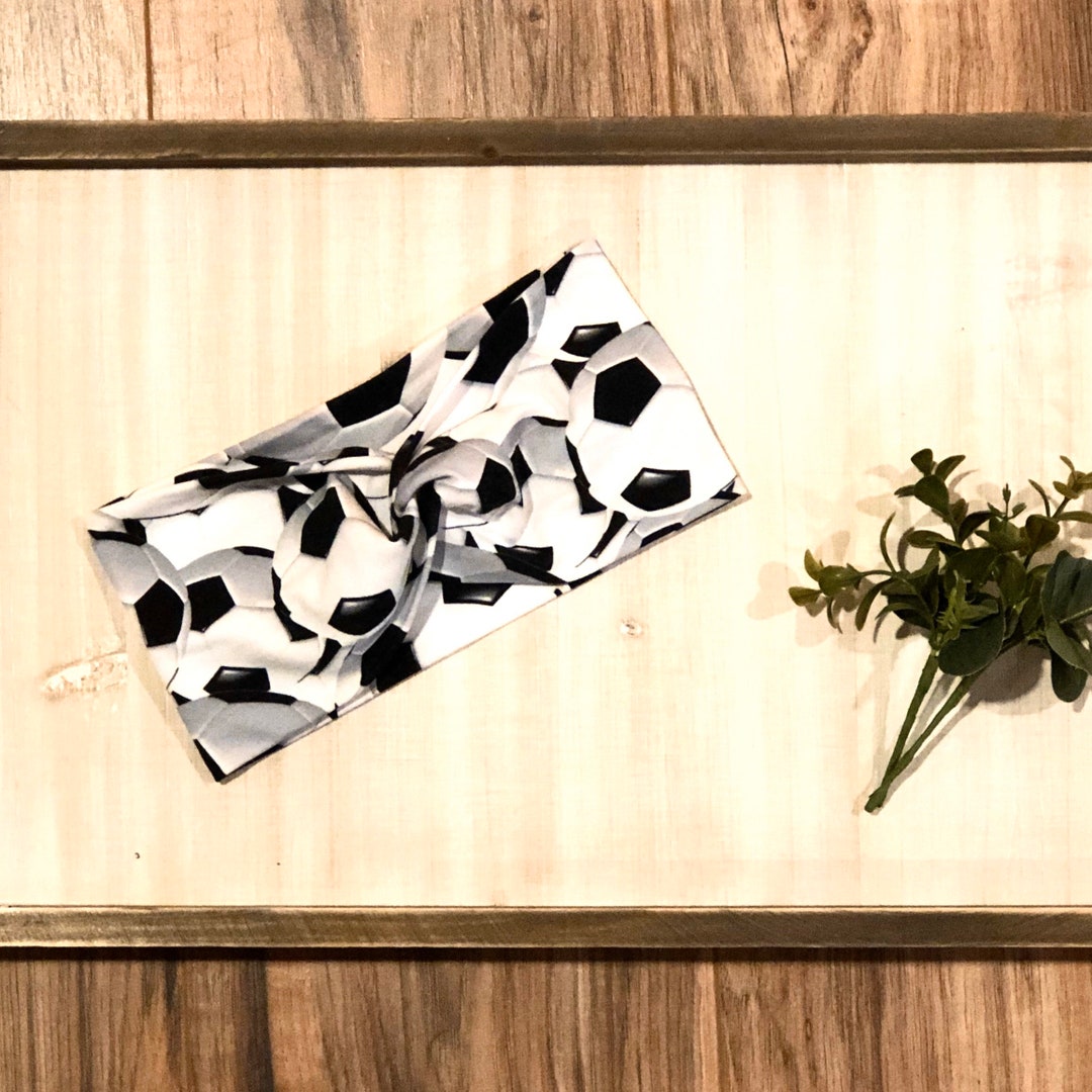 Soccer Ball Turban Boho Wrap, Soccer Ball Turban Headband, Boho ...