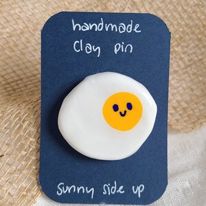 Handmade Egg Clay Pins - Etsy