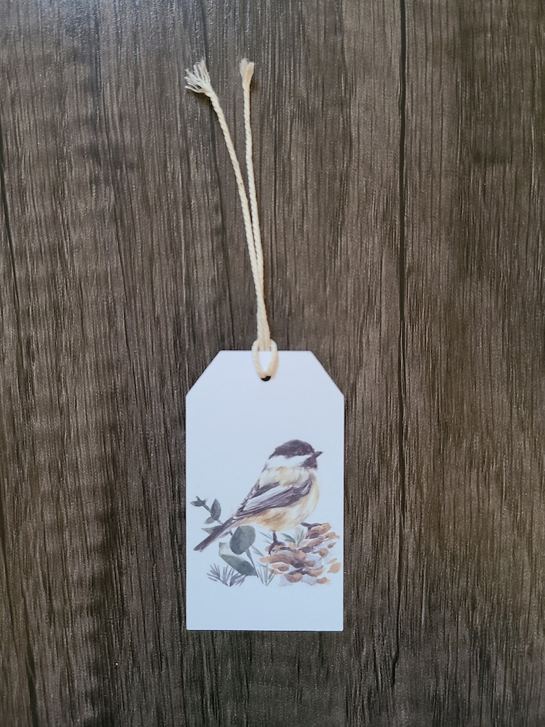 Chickadee Gift Tags - Etsy
