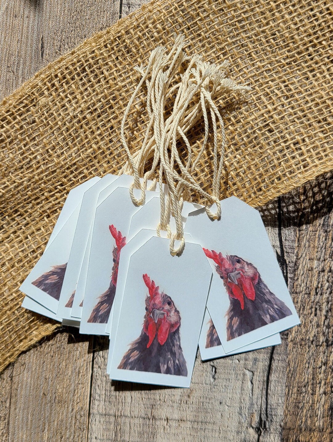 Chicken Gift Tags - Etsy