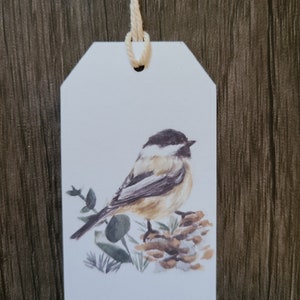 Chickadee Gift Tags - Etsy