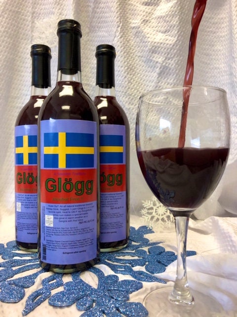 Glogg Swedish in 750 Ml Glass Bottle - Etsy