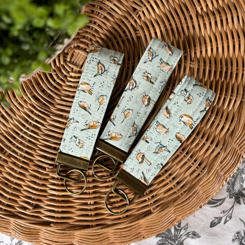 Fabric Keychains - Etsy