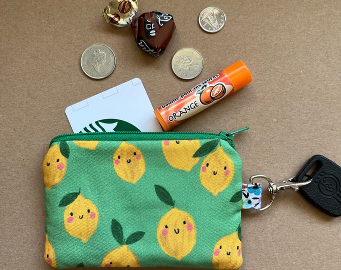 Happy Lemons Coin-pouch Coin Purse Mini Wallet Keychain - Etsy