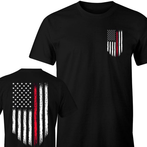 Thin Red Line Firefighter Shirt Firefighters Thin Red Line USA - Etsy