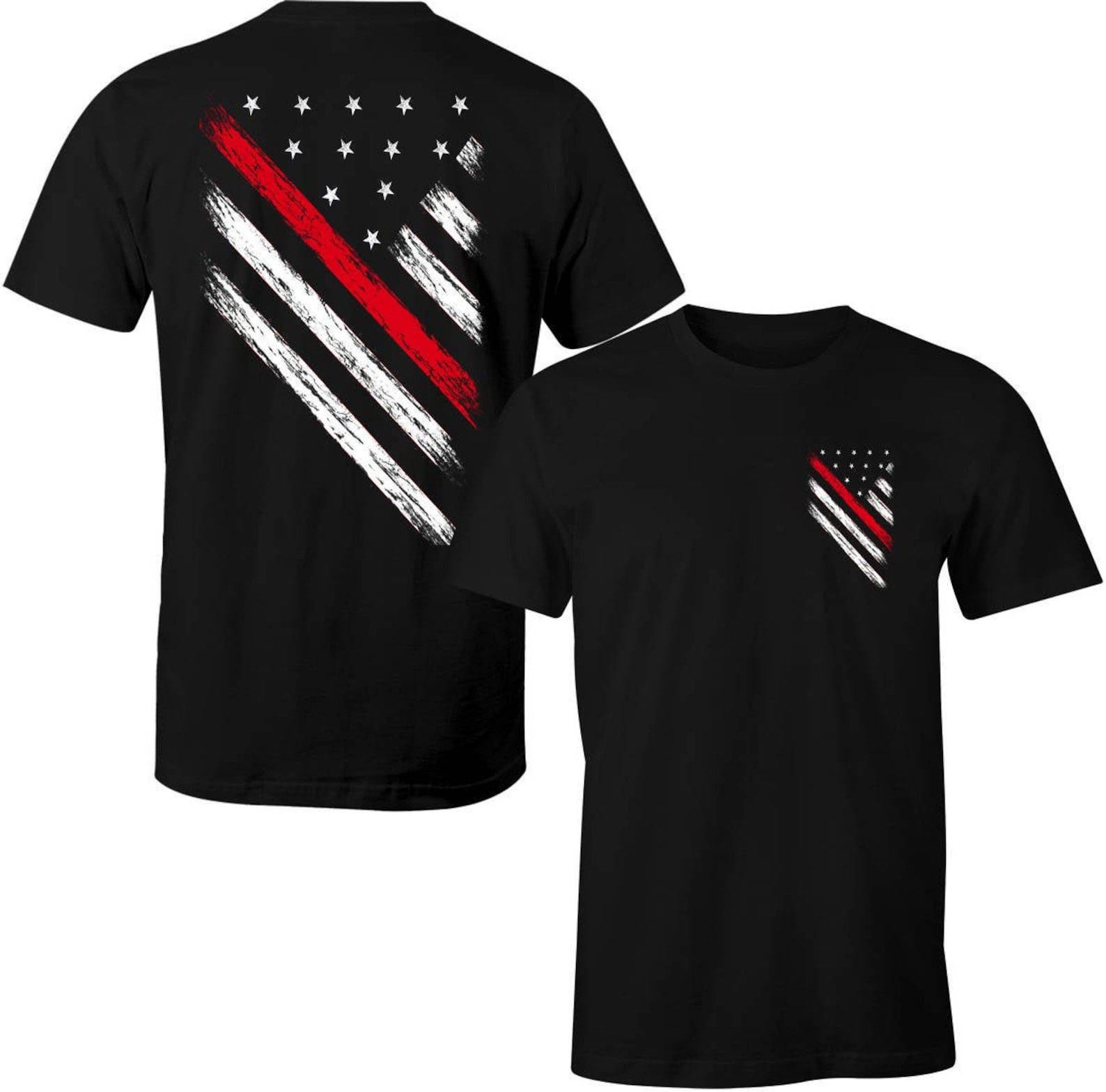 Thin Red Line Shirt Firefighter Flag Shirt Firefighters Thin - Etsy