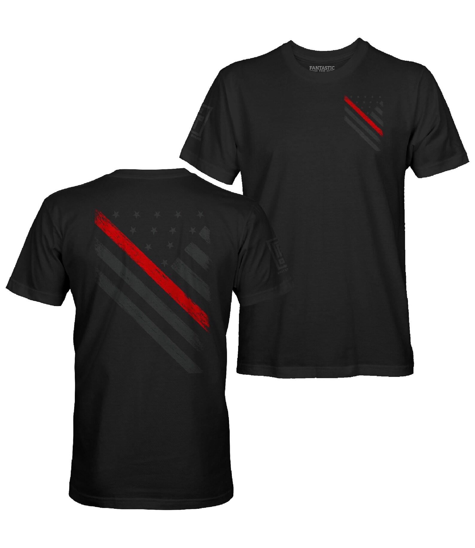 Thin Red Line Shirt Firefighter Flag Shirt Firefighters Thin Red Line ...