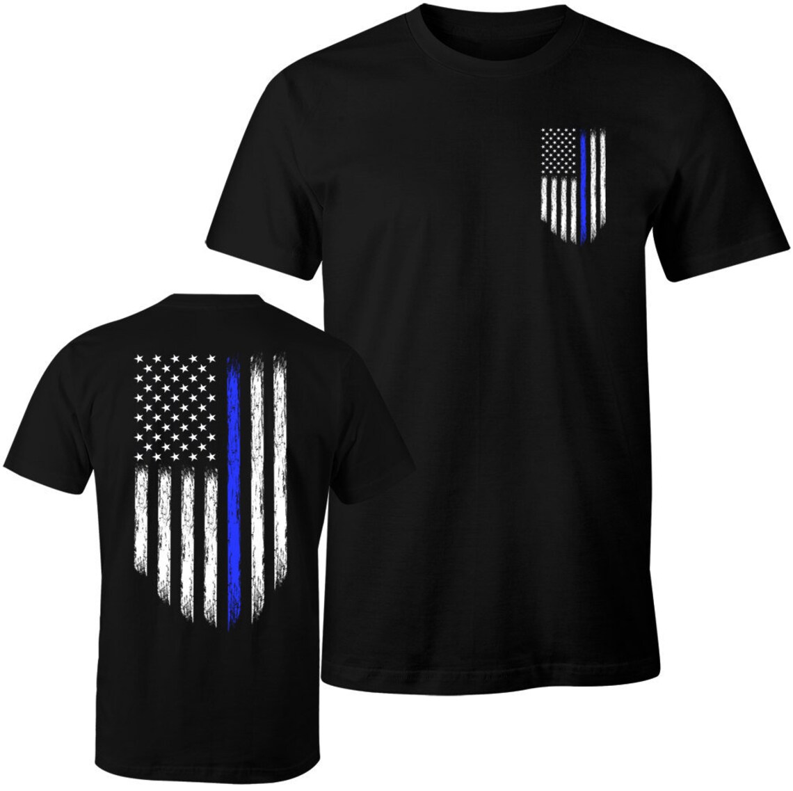 Thin Blue Line Shirt Police USA Flag Shirt Police Lives Matter - Etsy