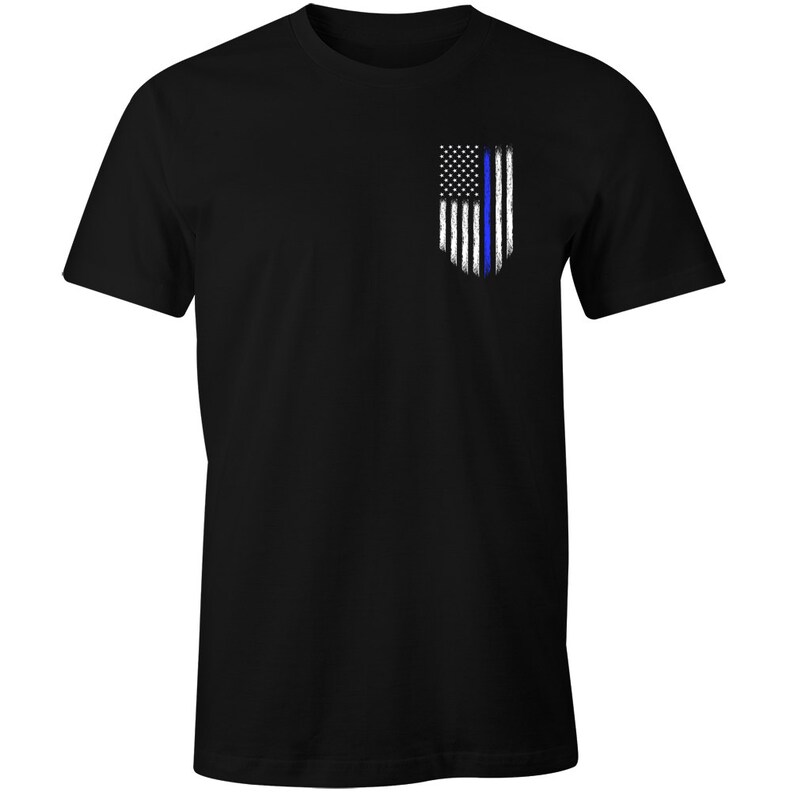 Thin Blue Line Shirt Police USA Flag Shirt Police Lives Matter - Etsy
