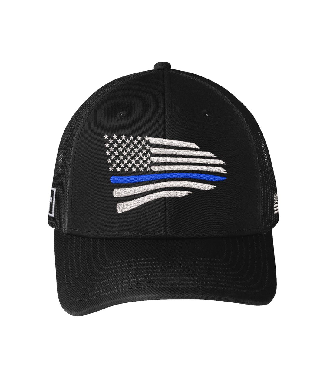 American Blue Line Flag Police Support Trucker Hat - Etsy