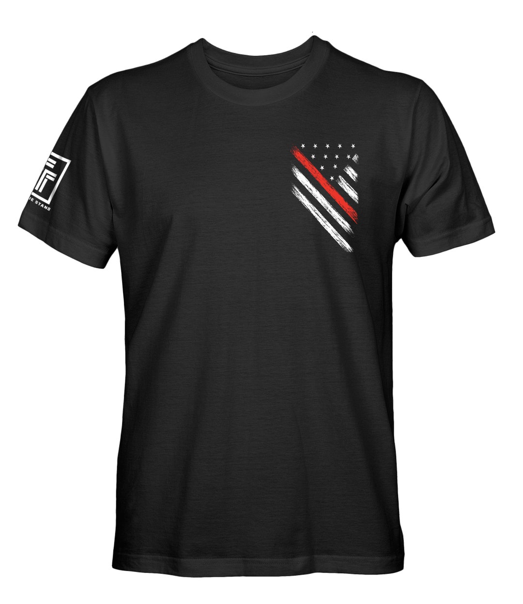 Thin Red Line Shirt Firefighter Flag Shirt Firefighters Thin Red Line ...