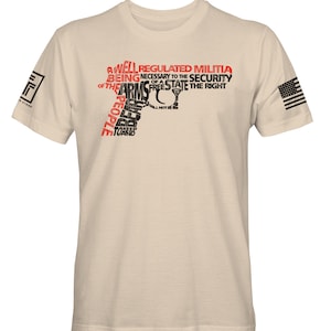 2nd Amendment Gun Rights Pro Gun Pistol Words Men's T-shirt - Etsy