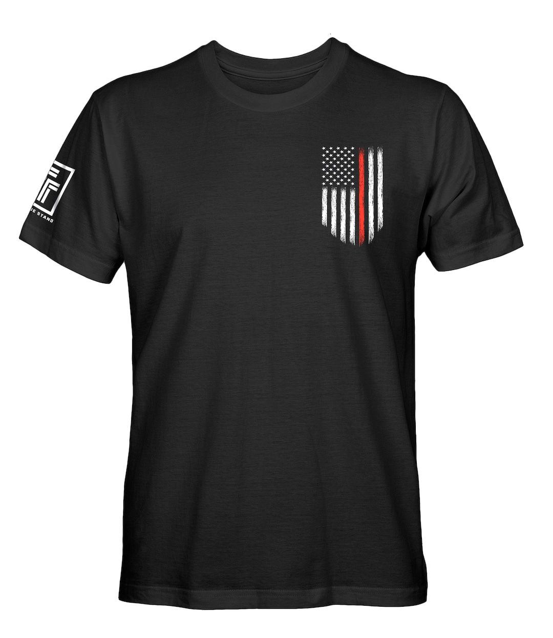 Thin Red Line Firefighter Shirt Firefighters Thin Red Line USA Flag ...