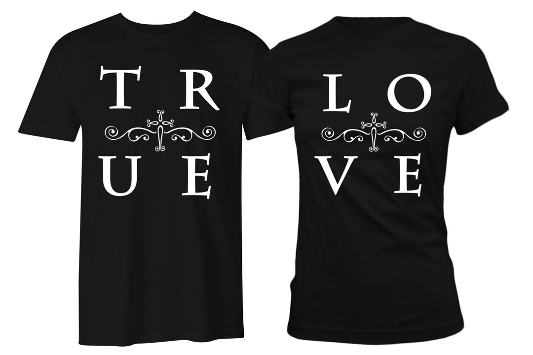 True Love Couple Shirts His and Hers True Love Matching Couple T-shirts ...