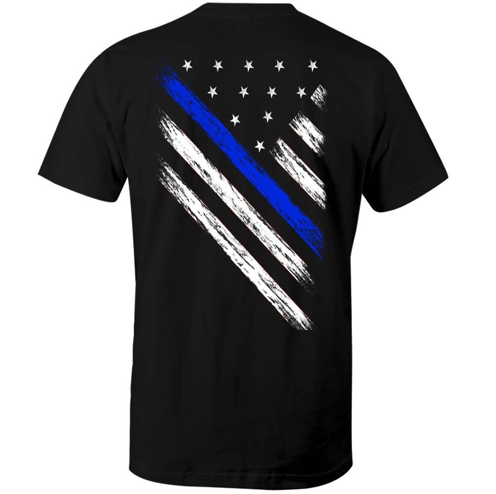 Thin Blue Line Shirt Police USA Flag Shirt Blue Lives Matter | Etsy