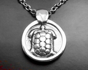 Ancient Greek Tortoise/turtle Coin Necklace. Handmade Sterling Silver ...