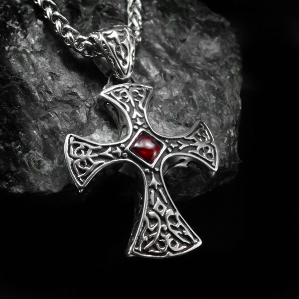 Sterling Silver Medieval Gothic Cross - Etsy