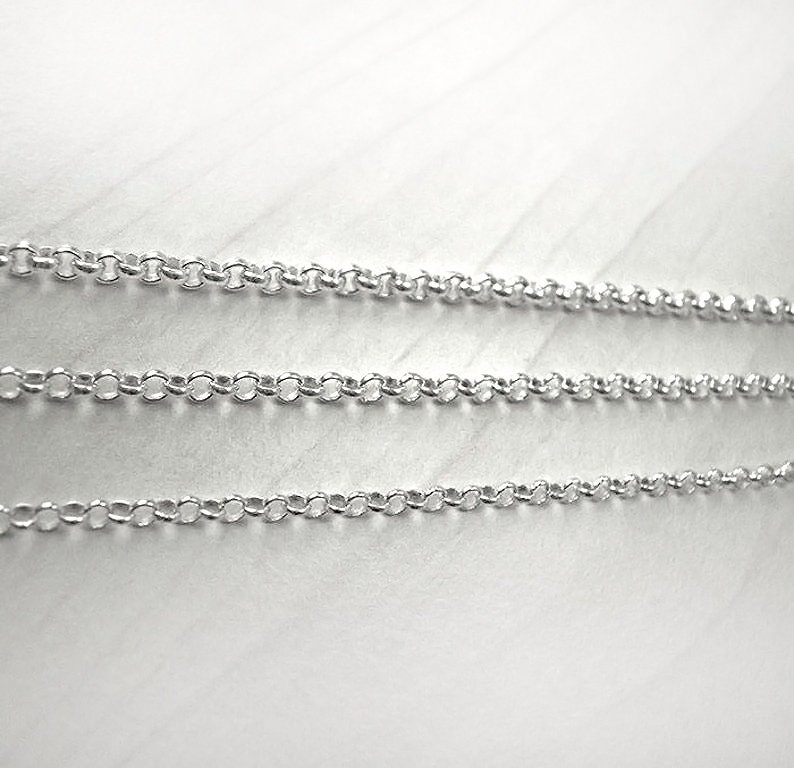 Sterling Silver Chain Silver Rolo Chain Men Rolo Chain - Etsy