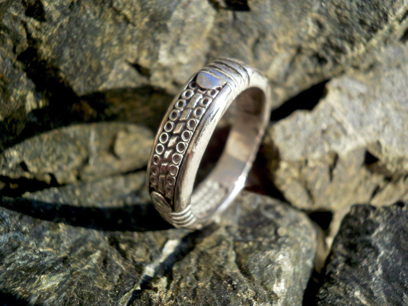 Mens Sterling Silver Ring Mens Silver Ring Wedding Band | Etsy