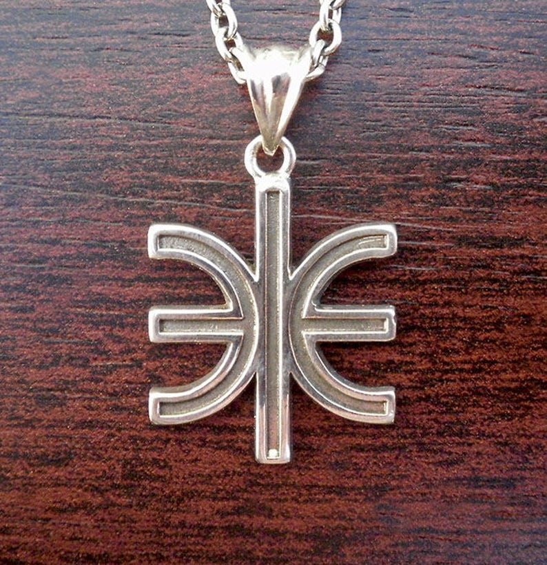 Delphic Epsilon Necklace Silver Men Epsilon Necklace Greek - Etsy