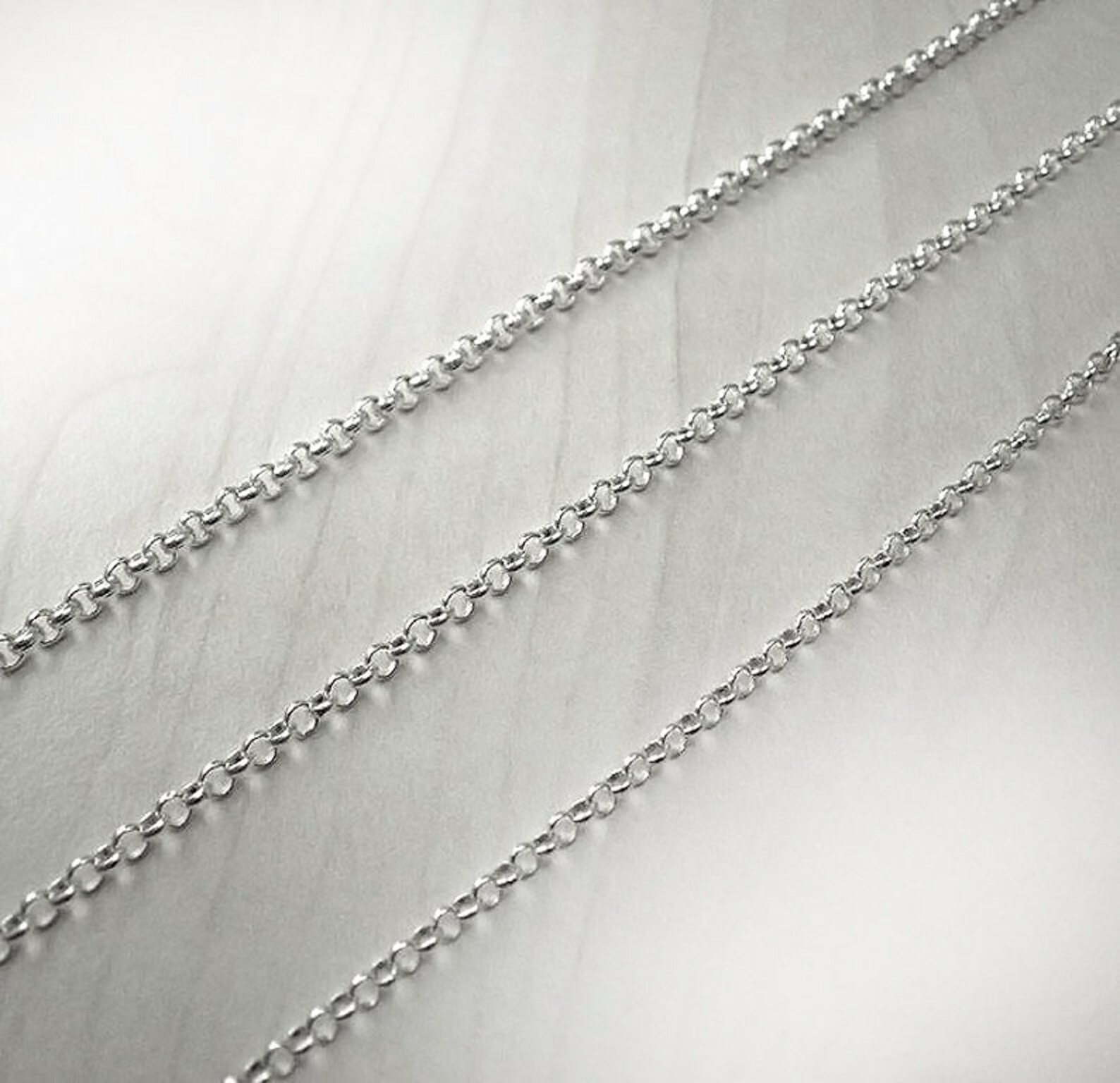 Sterling Silver Chain Silver Rolo Chain Men Rolo Chain - Etsy