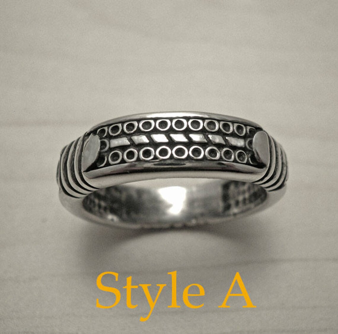 Mens Sterling Silver Ring Mens Silver Ring Wedding Band - Etsy