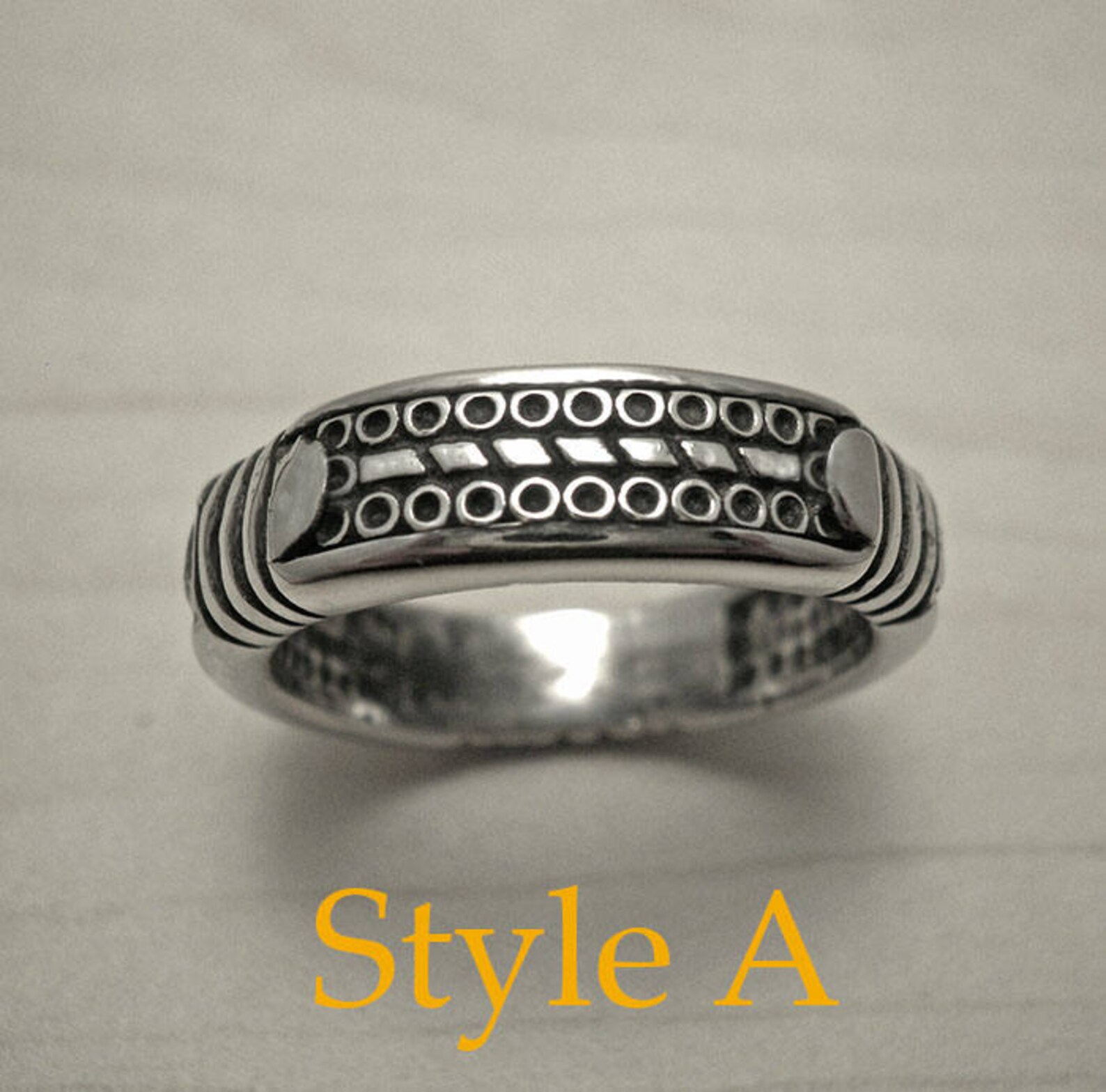 Mens Sterling Silver Ring Mens Silver Ring Wedding Band - Etsy