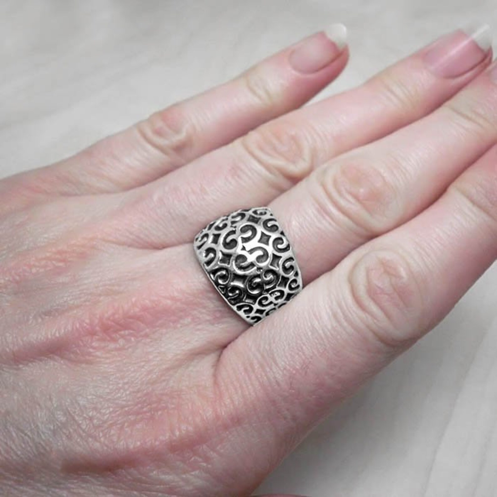 Silver Ring Women Sterling Silver Ring Contemporary Ring - Etsy