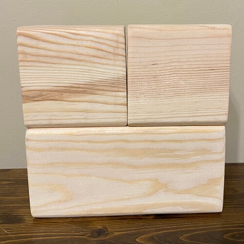 Unfinished Baby Age Blocks Photo Blocks Photo Prop Month - Etsy