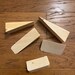 Triangle Wedge Scraps Grab Bag Solid Wood Craft Blocks Natural - Etsy