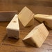 Triangle Wedge Scraps Grab Bag Solid Wood Craft Blocks Natural - Etsy