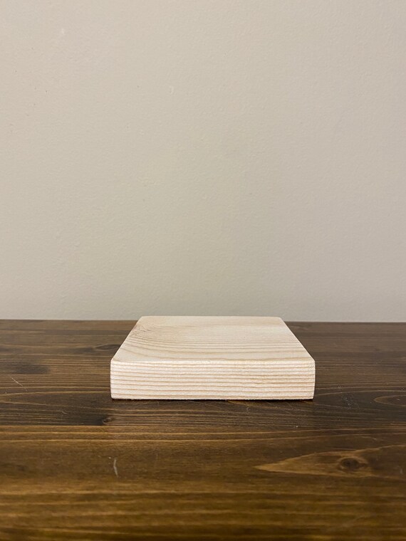 Home Improvement Home & Hobby 3x3 Solid Wood Craft Blocks Natural Cut ...