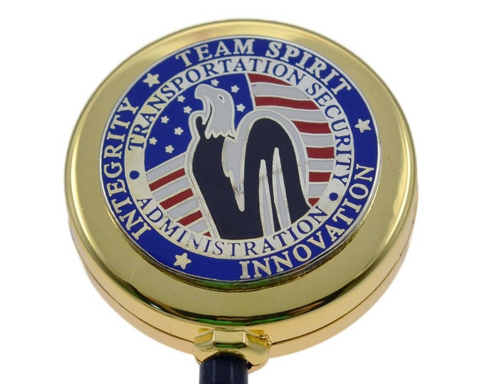 DHS TSA Patch Retractable Badge Reel ID Card Security Pass - Etsy
