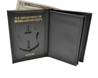 NYSP New York State Police Trooper Family Member ID Wallet Leather ...