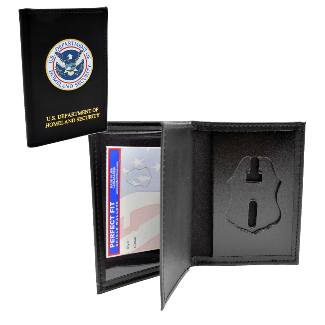 U S Border Patrol / CBP Officer Badge and Credential Case - DHS ...