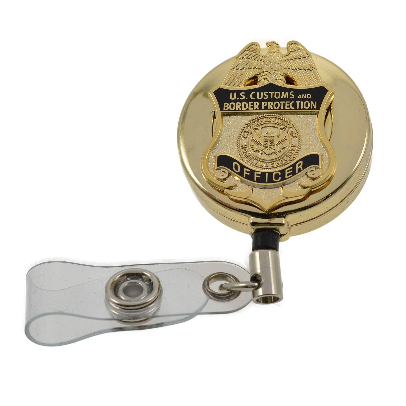 CBP Officer Badge Reel Retractable Security ID PIV Card Holder - Etsy ...
